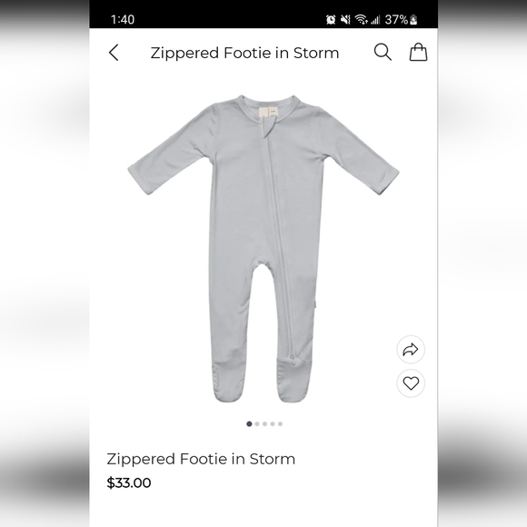 Kyte BABY | Pajamas | Kyte Baby Footed Onesiestorm | Poshmark